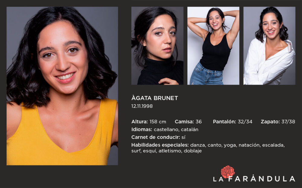 Àgata Brunet - La Farándula Actores Madrid | Agencia de actores